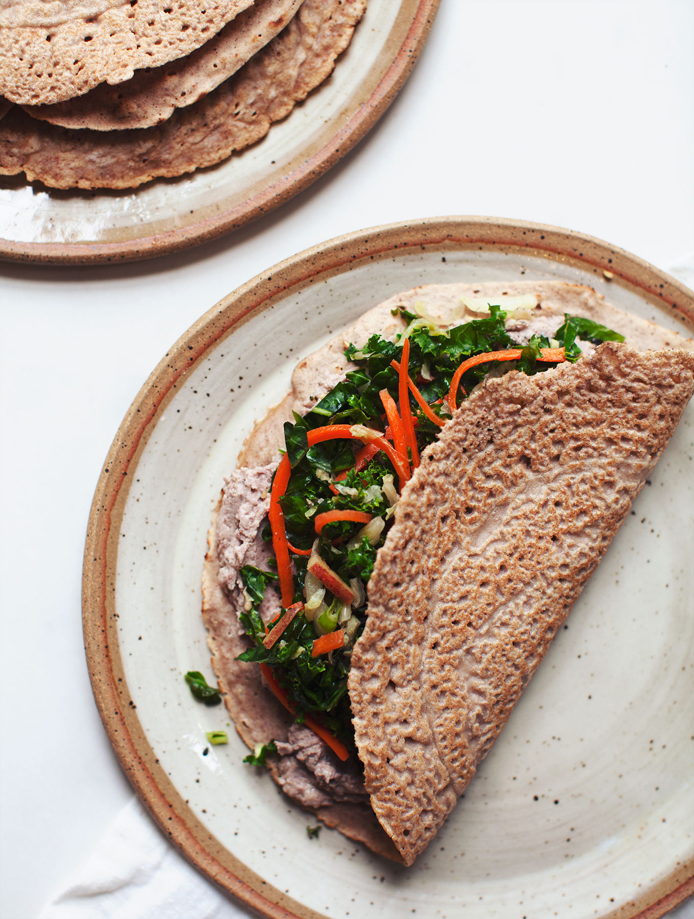 Millet and Adzuki Bean Crepes - My New Roots Grow