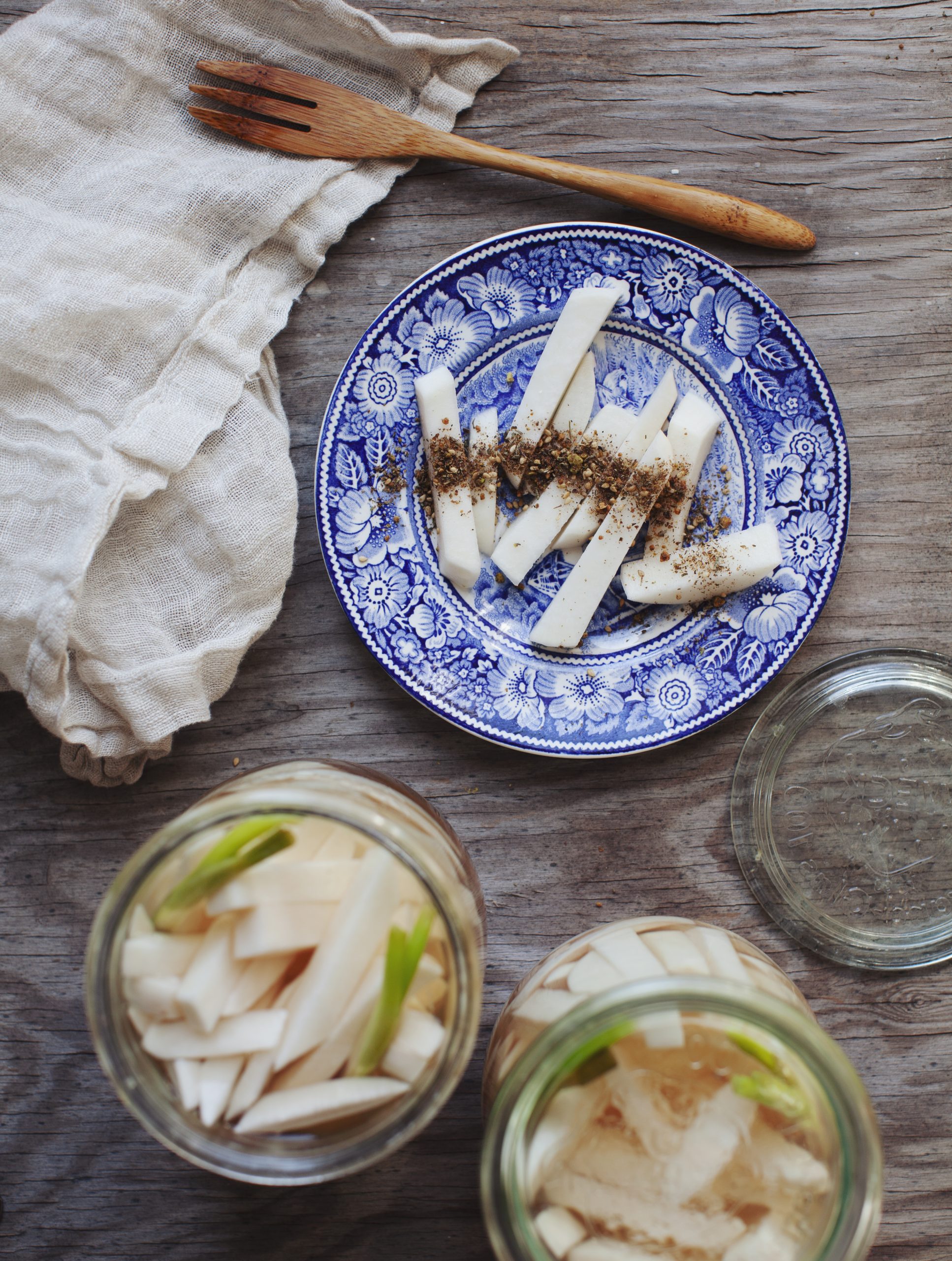 Quick-Pickled Turnips with Spring Onions - My New Roots Grow